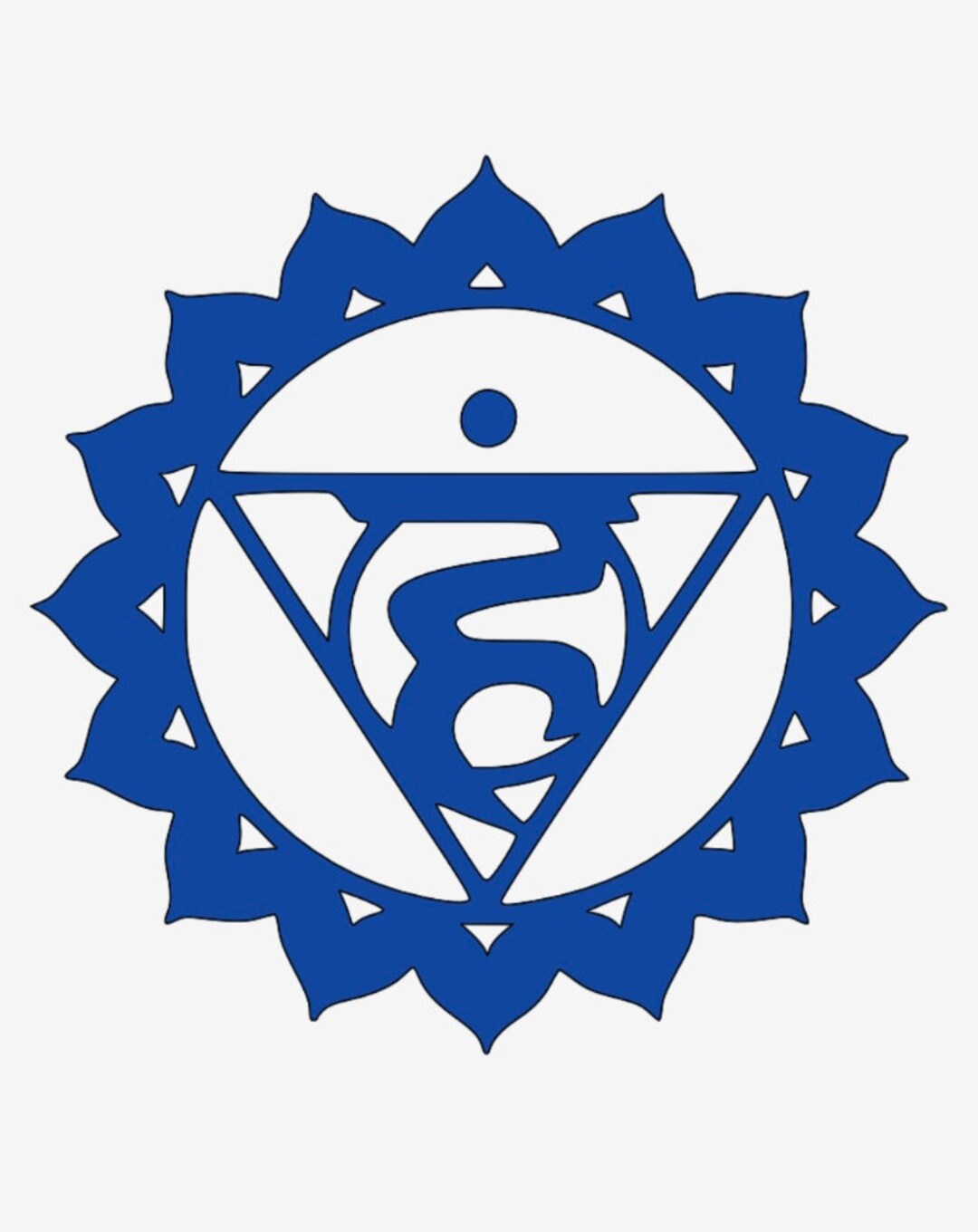 Visuddha Throat Chakra Vinyl Decal Sticker - Etsy