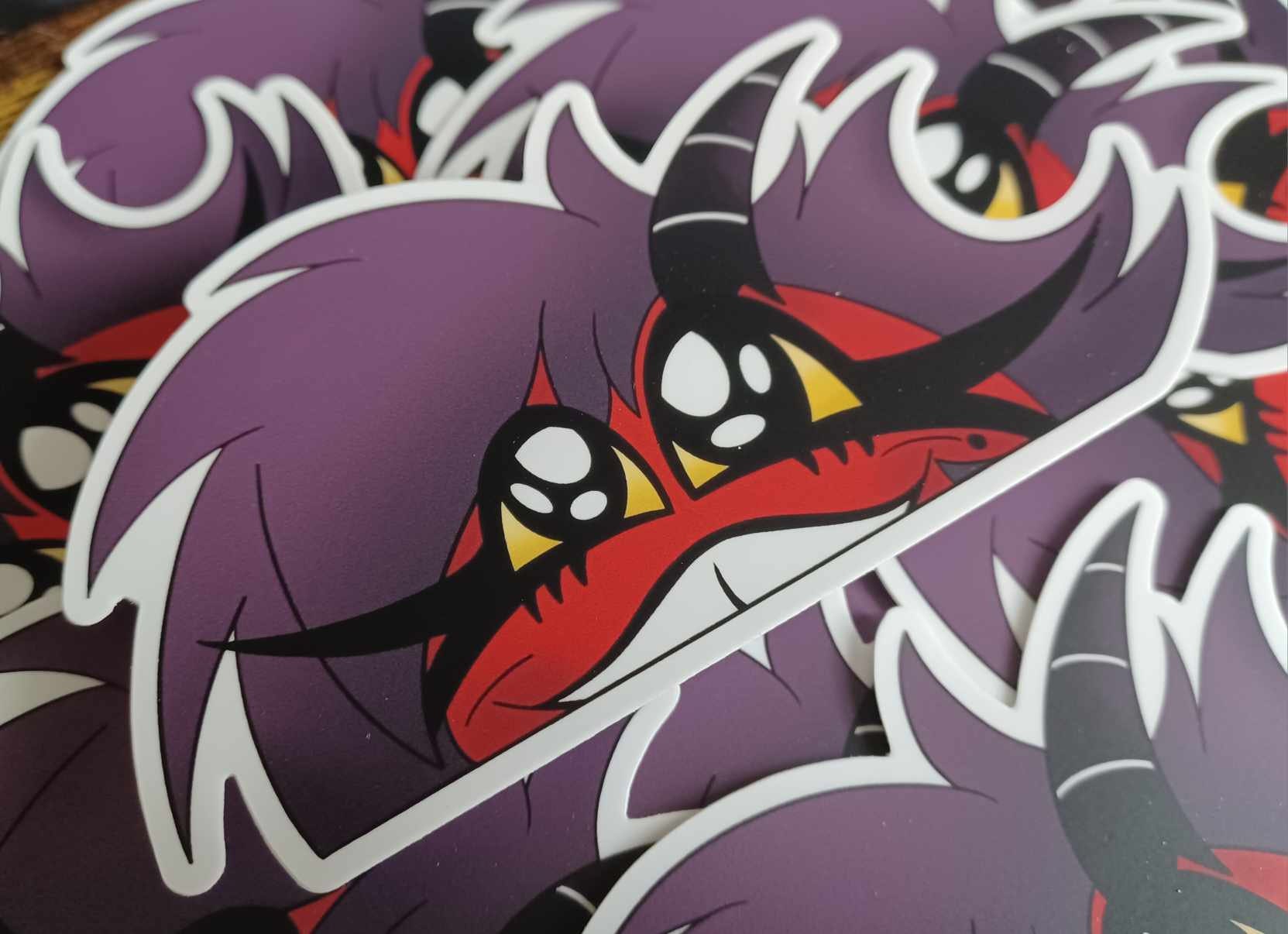 HELLUVA STICKER: Helluva Girl Millie Peeker Sticker, Imp Sticker ...