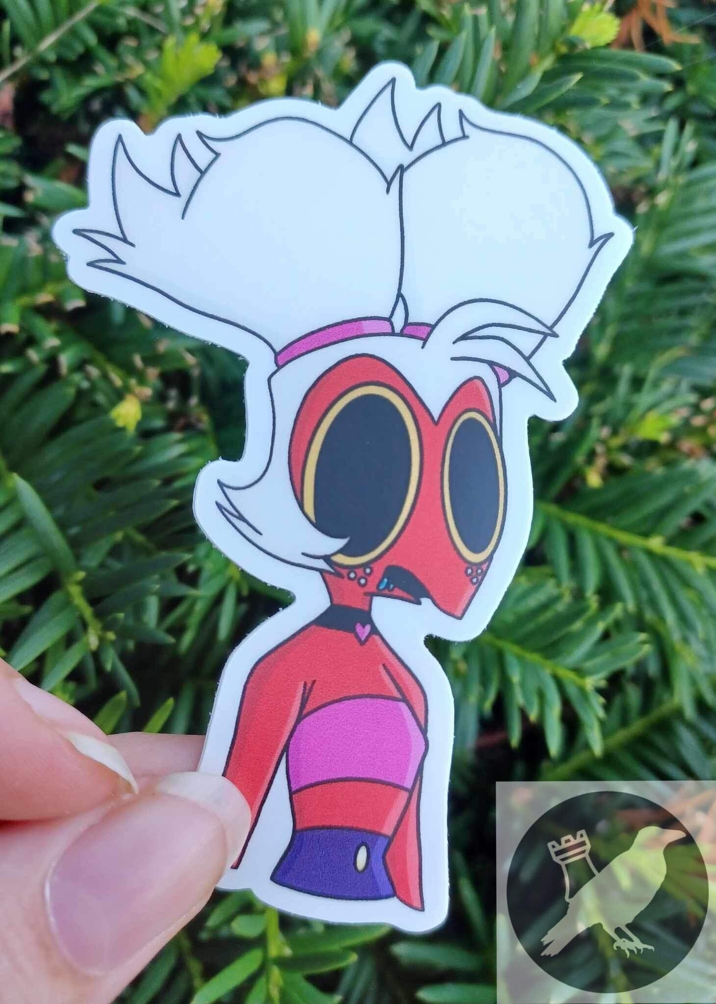 HELLUVA STICKER: Spaced-out Imp Sticker, Imp Sticker, Matte Sticker ...