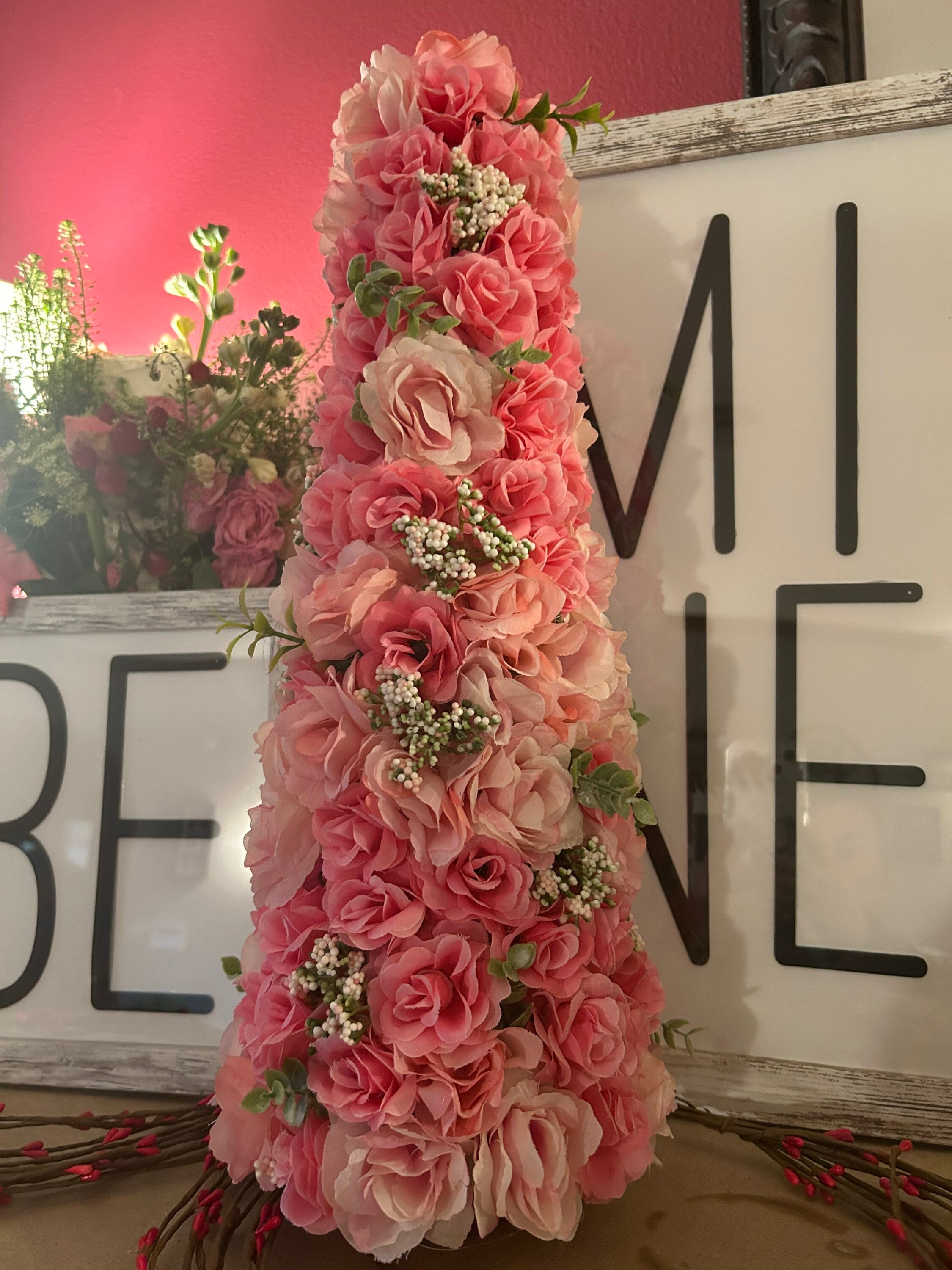 Custom Floral Cone Tree - Etsy