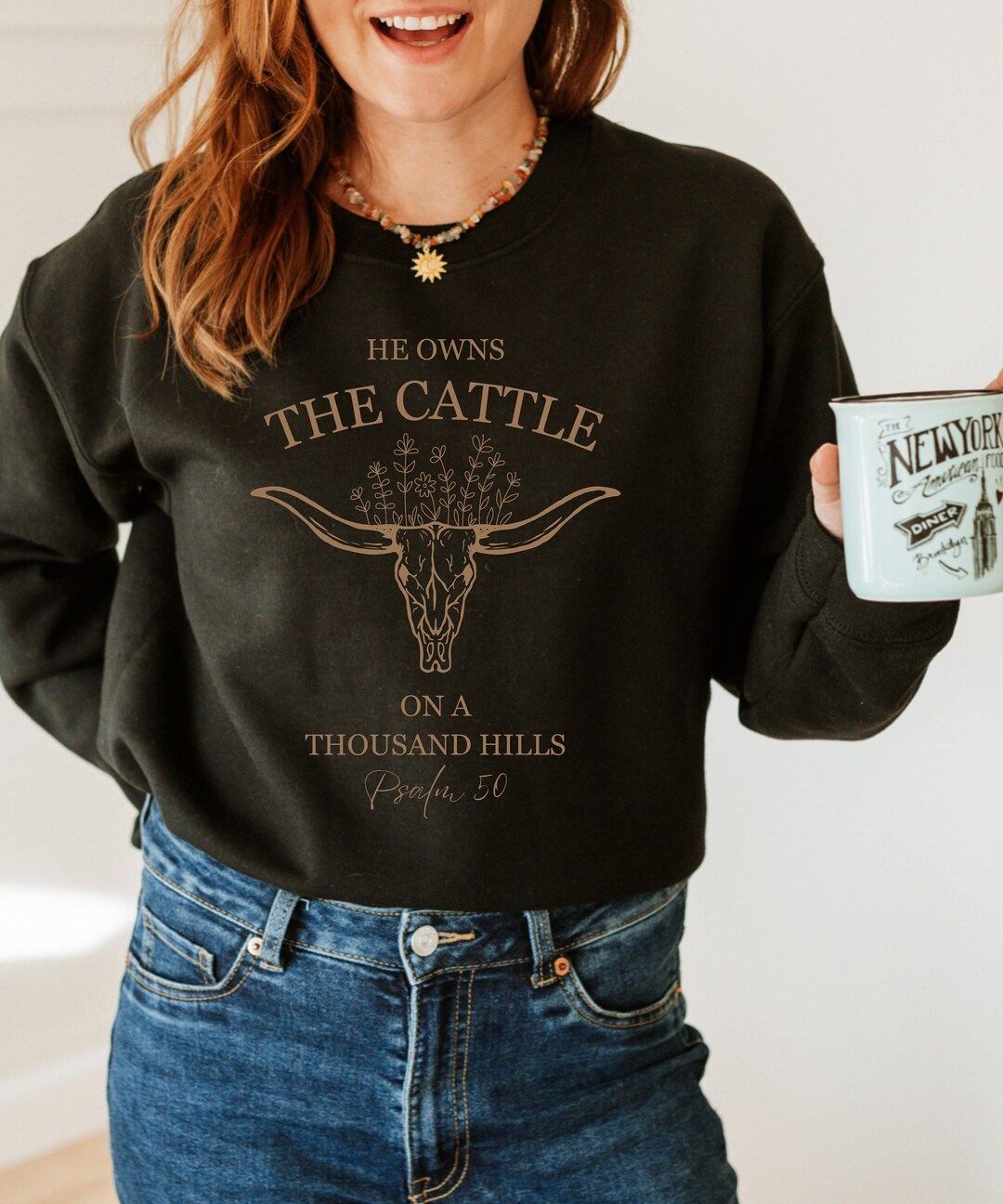 Psalm 50 Bible Verse Sweater BOHO Christian Jesus Apparel Gift for ...