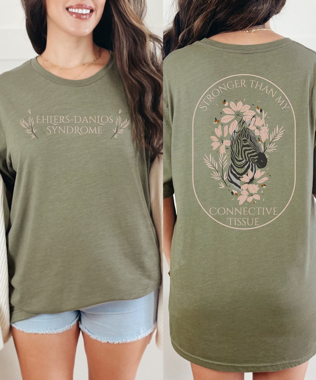 EDS Warrior T-shirt, Ehlers Danlos Syndrome Awareness Shirt, Invisible ...