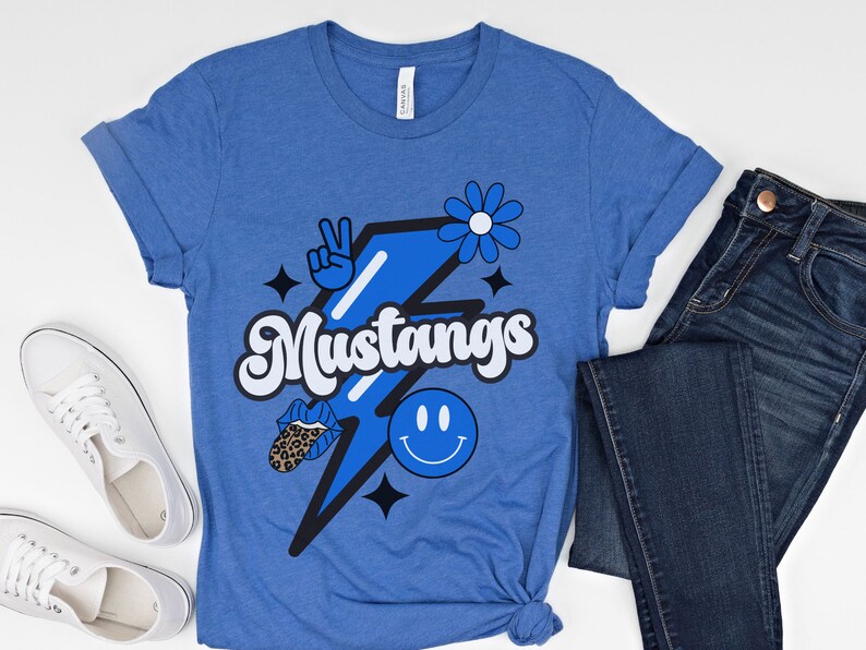 Mustang Shirt, Blue Mustangs, Go Mustangs, Mustangs, Mustang Logo ...