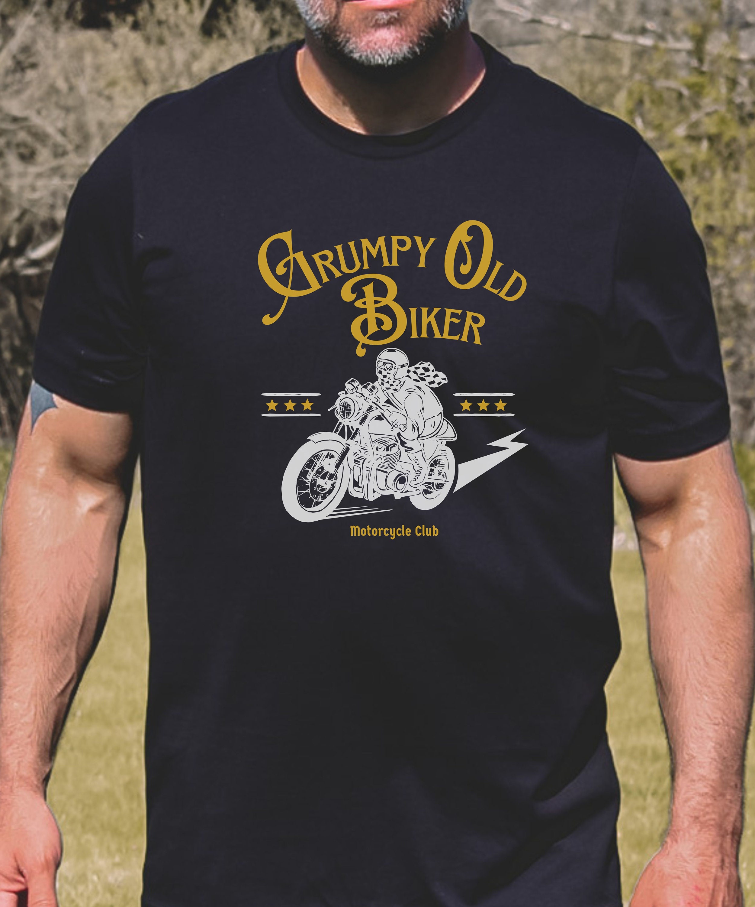 Grumpy Old Biker Shirt Motorcycle Club Tee Funny Gift Shirt Vintage ...