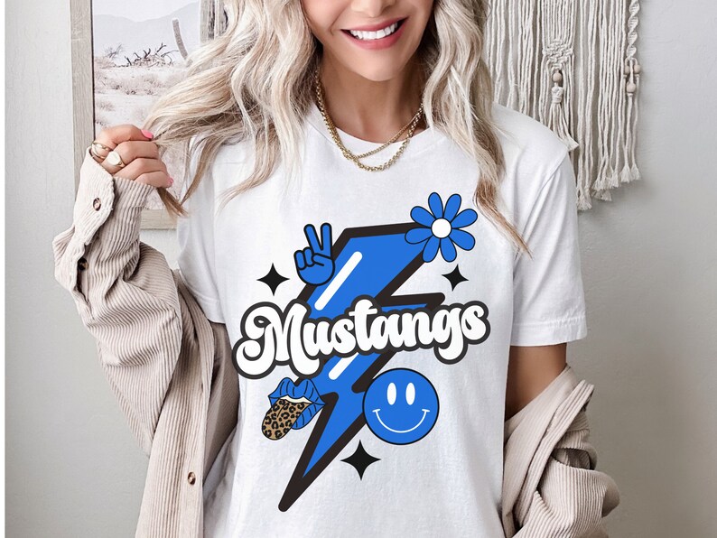 Mustang Shirt, Blue Mustangs, Go Mustangs, Mustangs, Mustang Logo ...