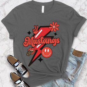 Mustang Shirt - School Shirt - Mascot Shirt - Mustang Lover - Go ...