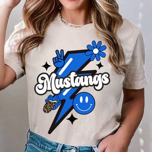 Mustang Shirt, Blue Mustangs, Go Mustangs, Mustangs, Mustang Logo ...