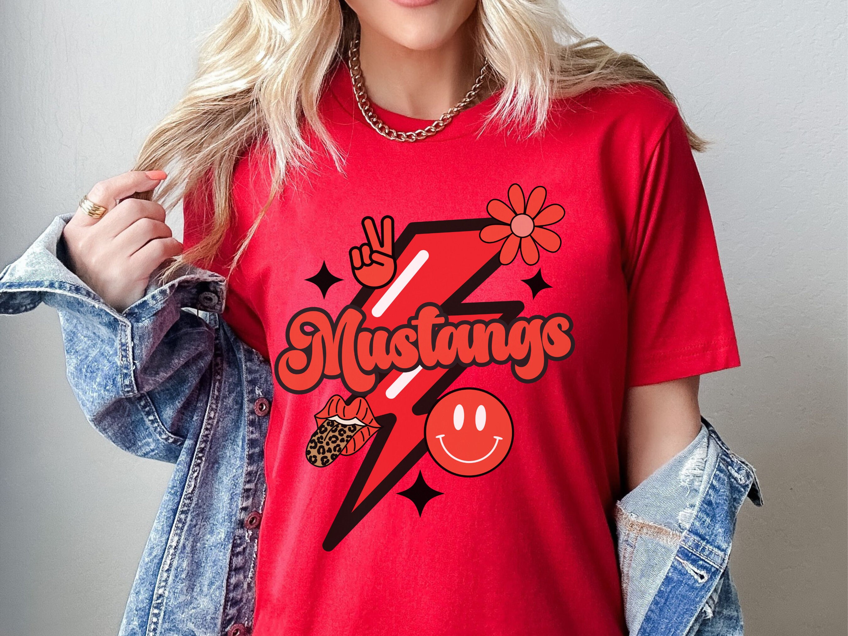 Mustang Shirt - School Shirt - Mascot Shirt - Mustang Lover - Go ...