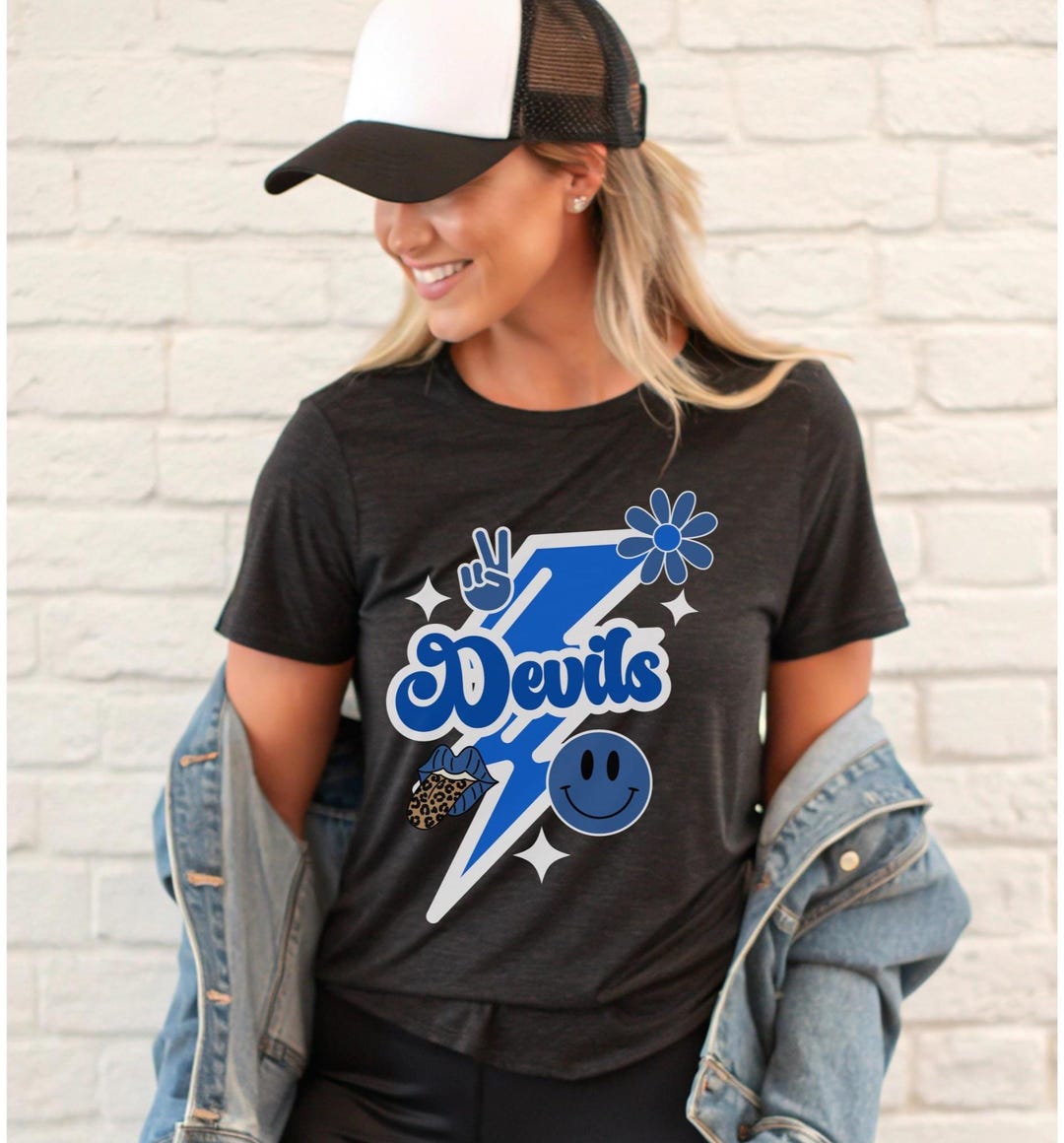 Devils Shirt, Devils Retro Shirt, Devils Football, Devils Baseball ...