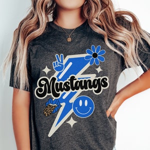 Mustang Shirt, Blue Mustangs, Go Mustangs, Mustangs, Mustang Logo ...