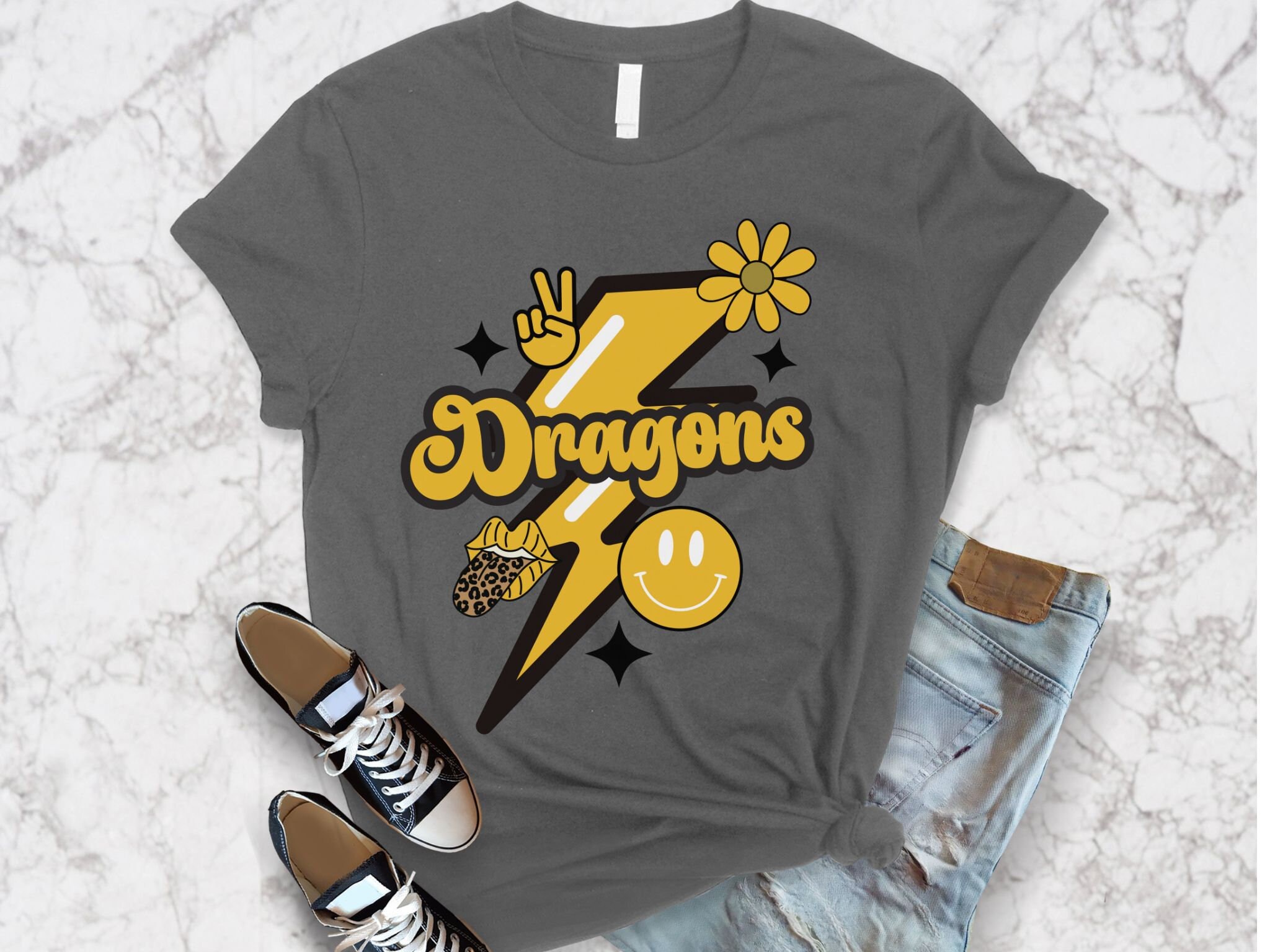 Dragon Shirt Dragon Mascot Dragon Team Dragon Nation - Etsy