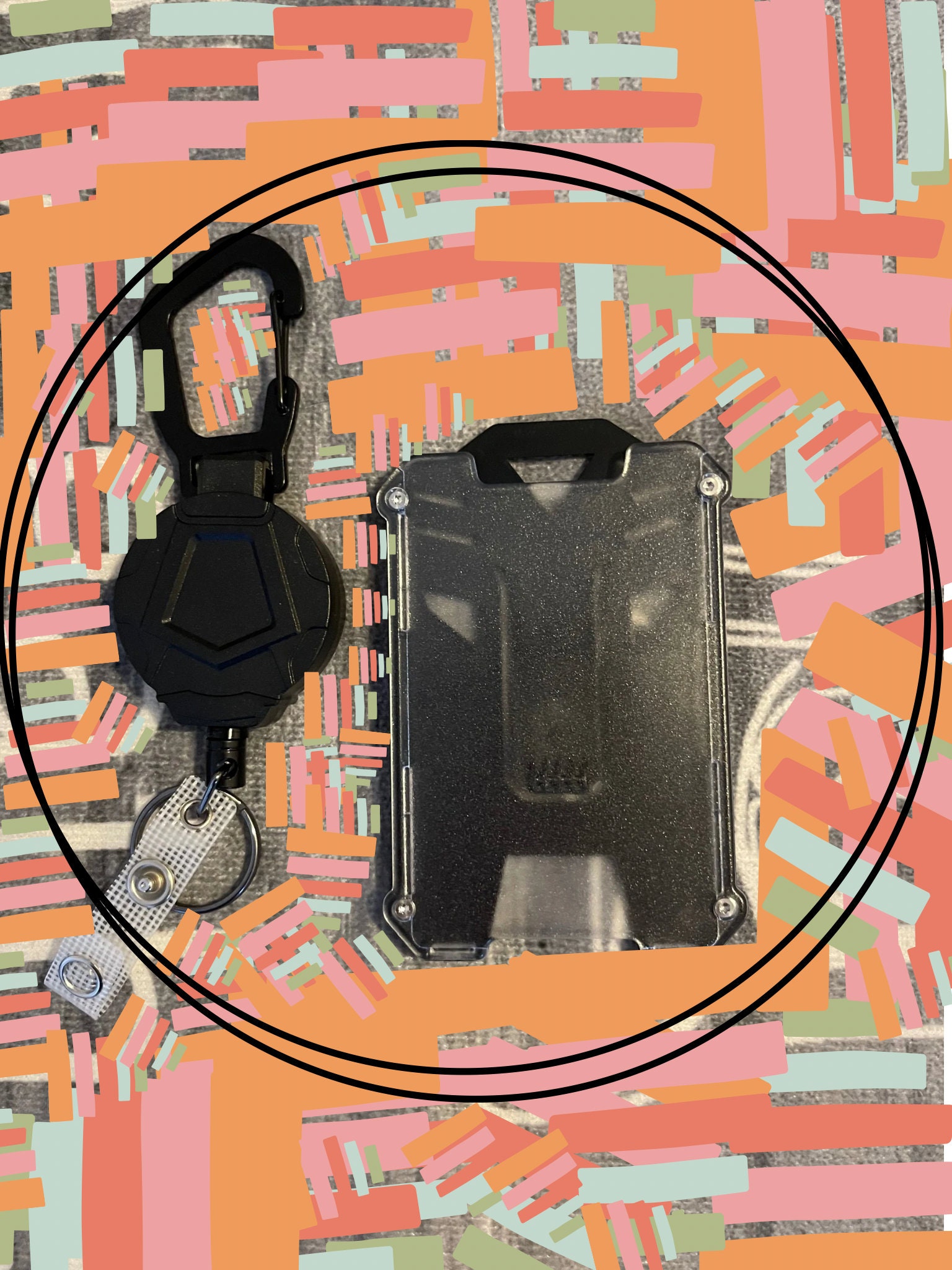ID Card Holder - Heavy Duty ID Card Holder With Carabiner Badge Reel ...