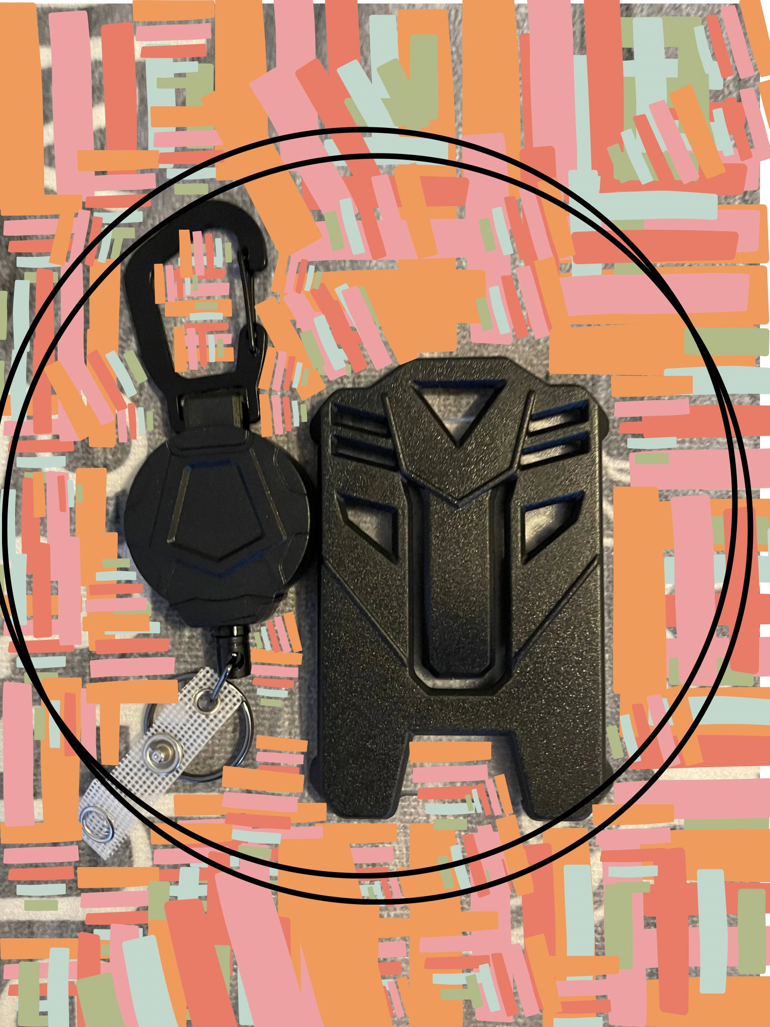 ID Card Holder - Heavy Duty ID Card Holder With Carabiner Badge Reel ...