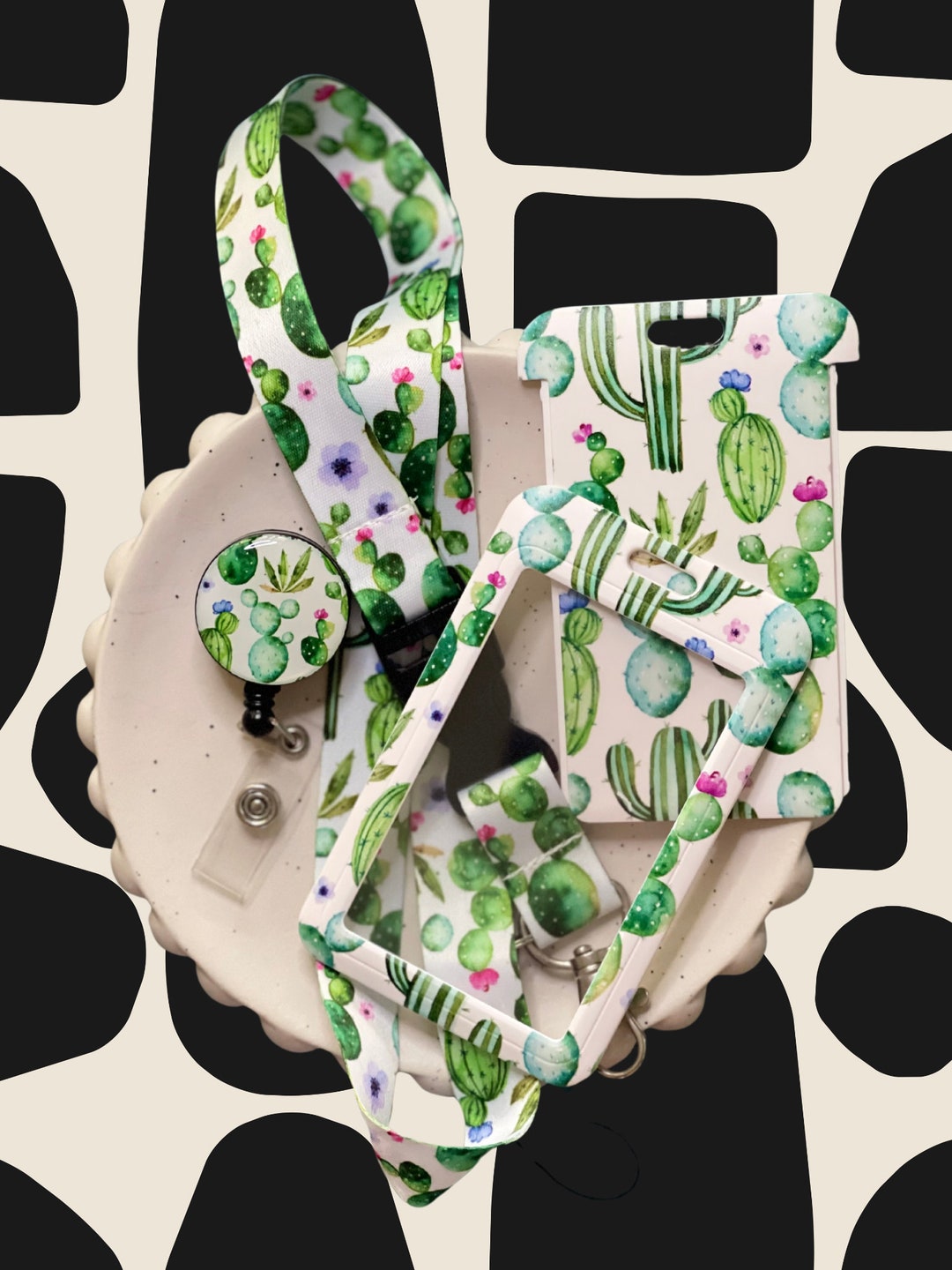 ID Card Holder - Prickly Perfection Includes ID Card Holder, Lanyard ...
