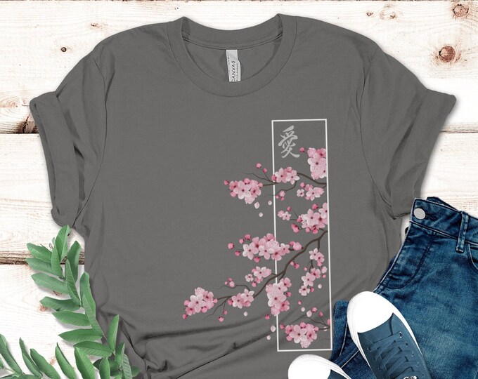 Japanese Cherry Blossom Shirt, Sakura Shirt, Spring Tshirt, Flower ...