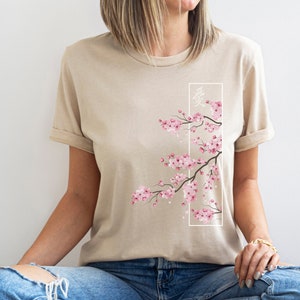 Japanese Cherry Blossom Shirt, Sakura Shirt, Spring Tshirt, Flower ...