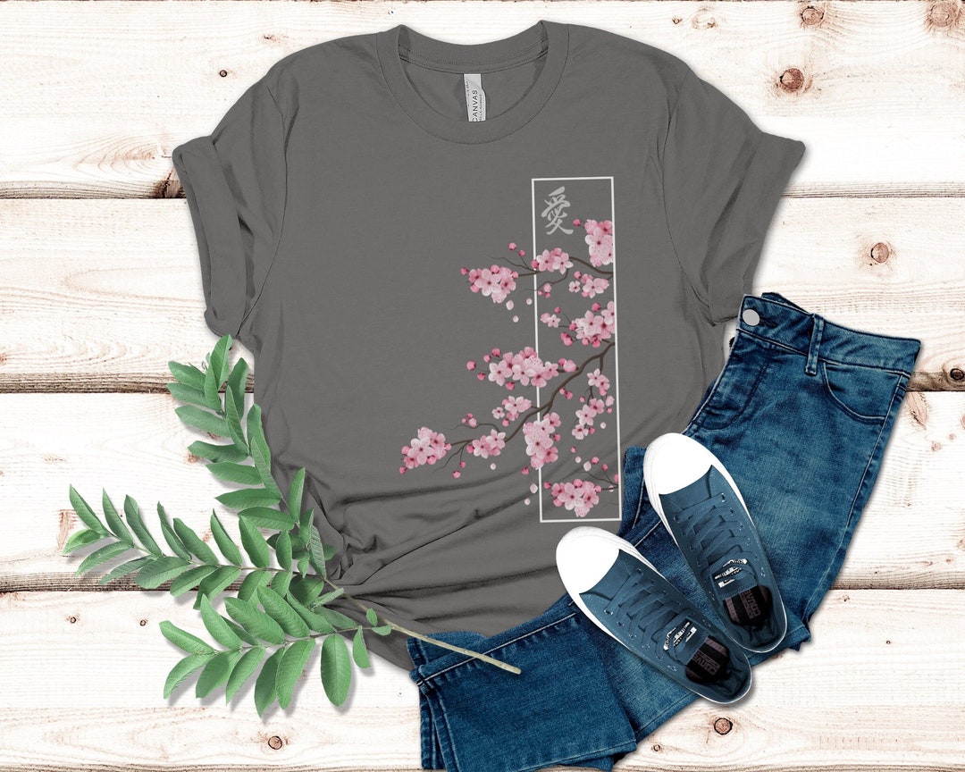 Japanese Cherry Blossom Shirt, Sakura Shirt, Spring Tshirt, Flower ...