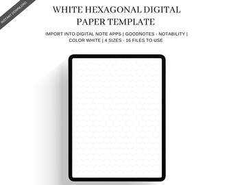 3d Hexagonal Paper Tile Model 1 Digital PDF Template - Etsy