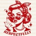 Respectfully Middle Finger PNG, Trendy Vintage Retro Funny Design for ...