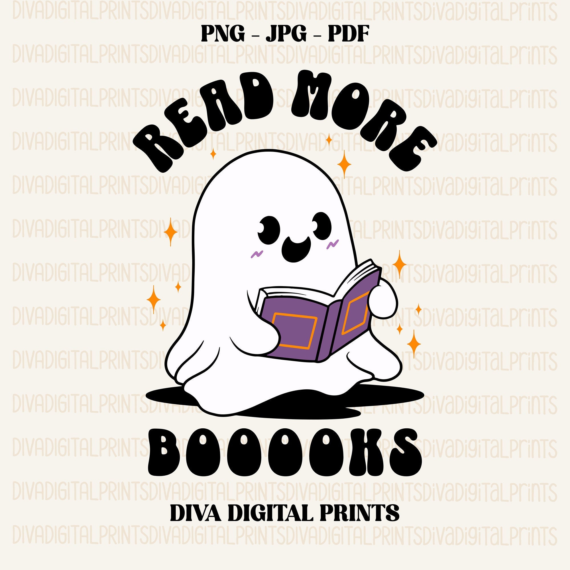 Read More Books PNG Ghost Reading PNG Ghost Books PNG - Etsy