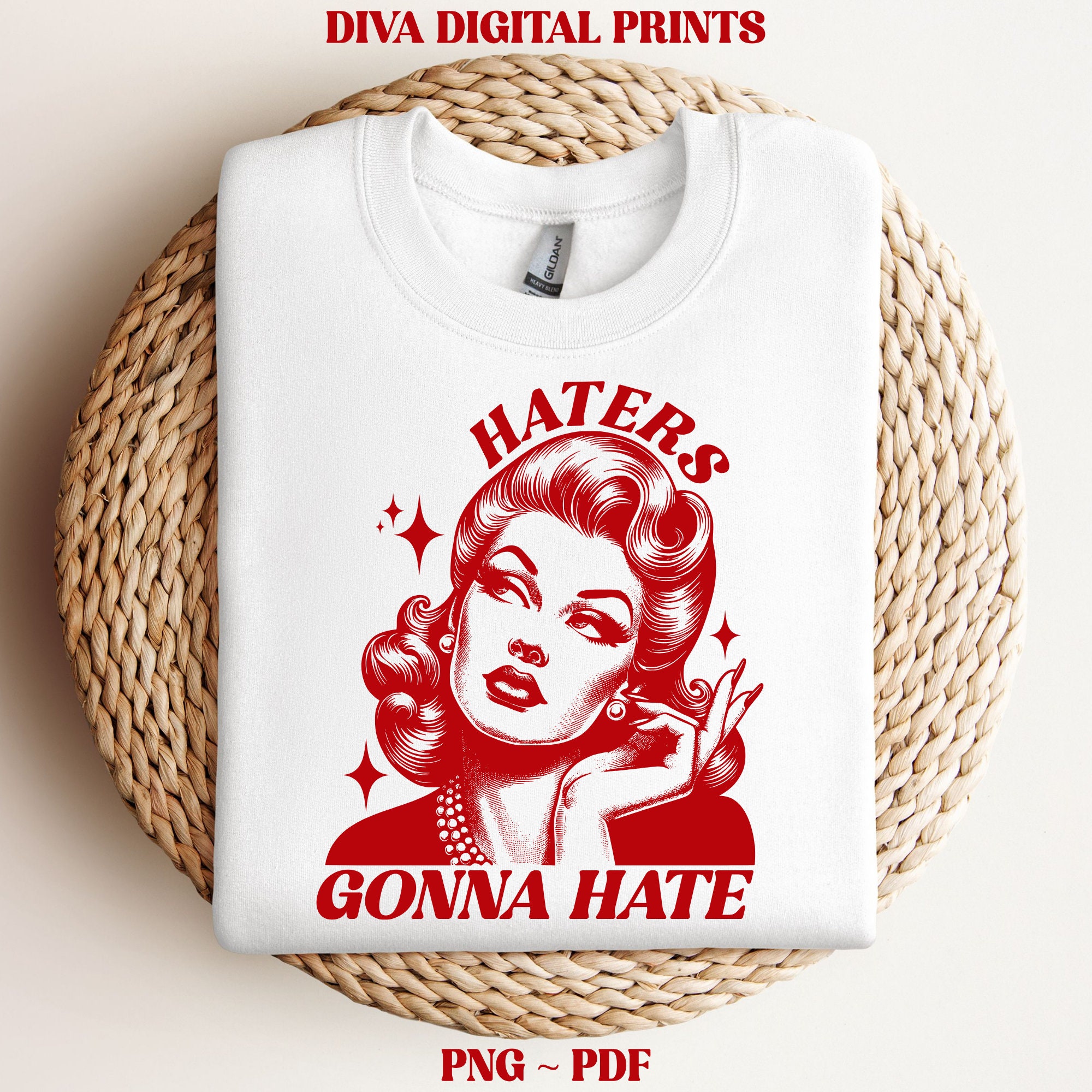 Haters Gonna Hate PNG, Haters Gonna Hate Png, Trendy Vintage Retro ...