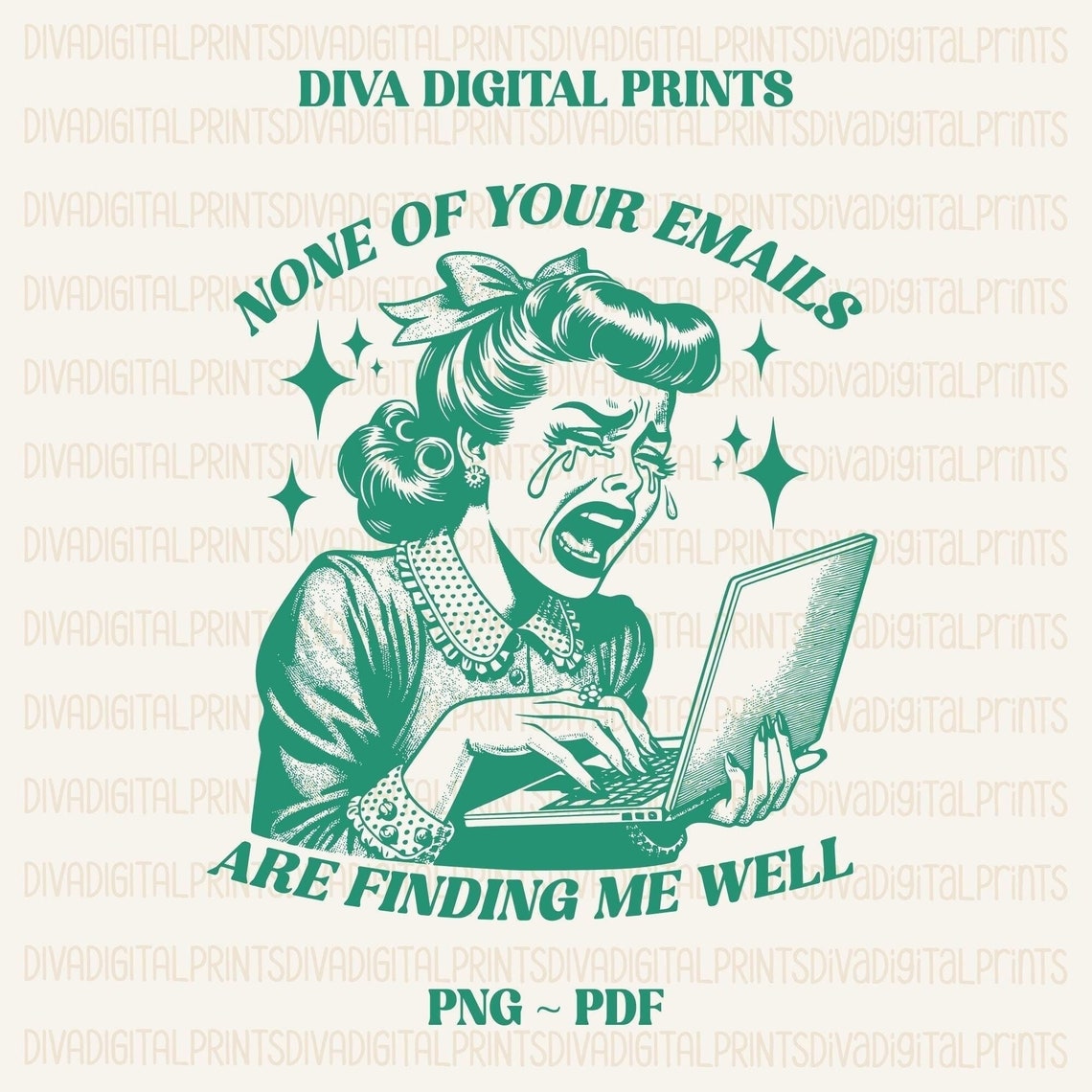 None of Your Emails Are Finding Me Well PNG, Trendy Vintage Retro Funny ...