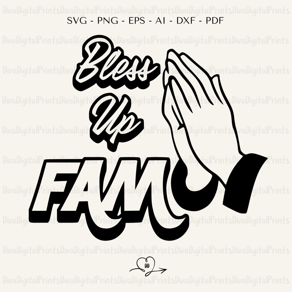 Bless up SVG Bless up Fam Svg Bless up PNG Bless up Fam - Etsy