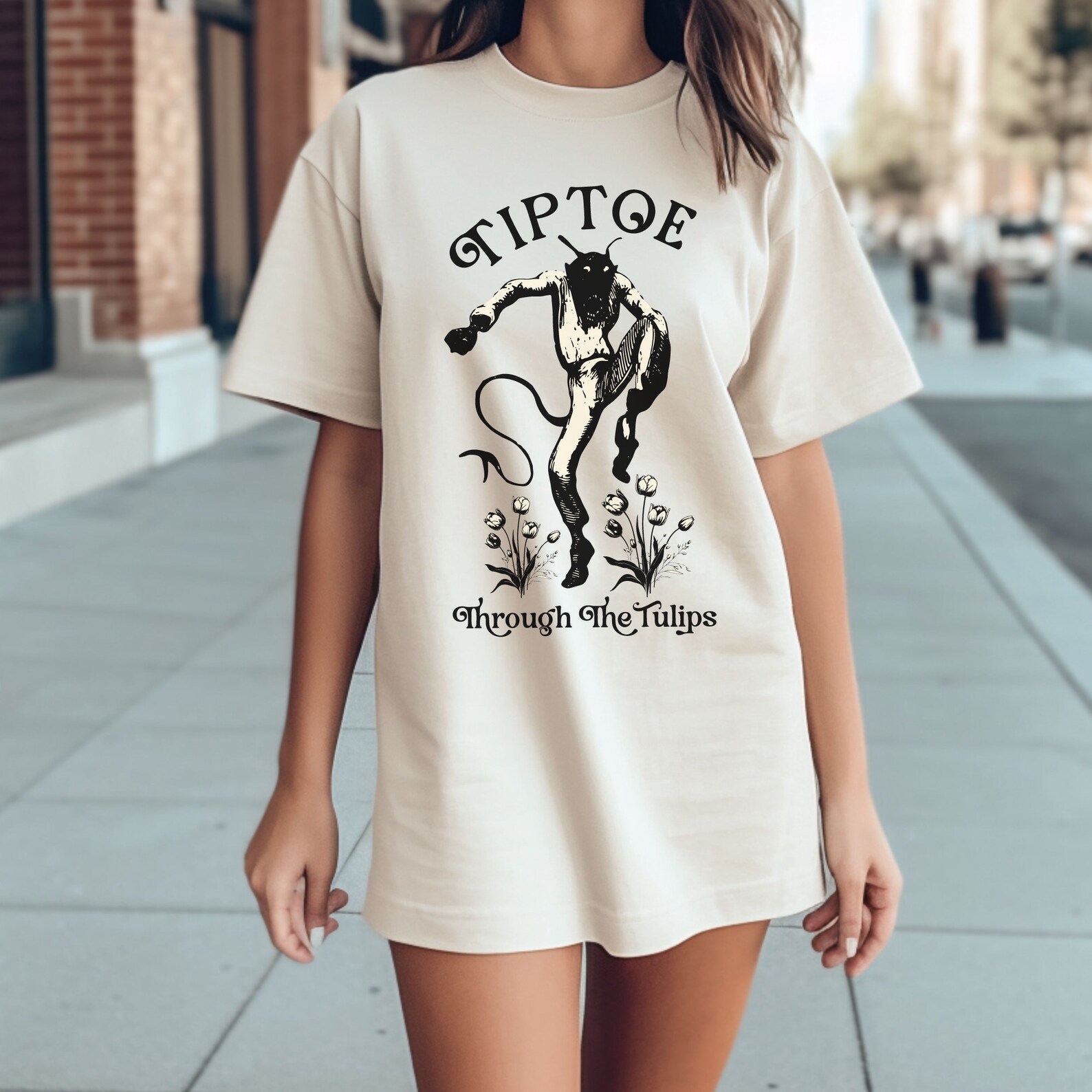 Dancing Devil PNG Tiptoe Through the Tulips PNG Devil PNG - Etsy