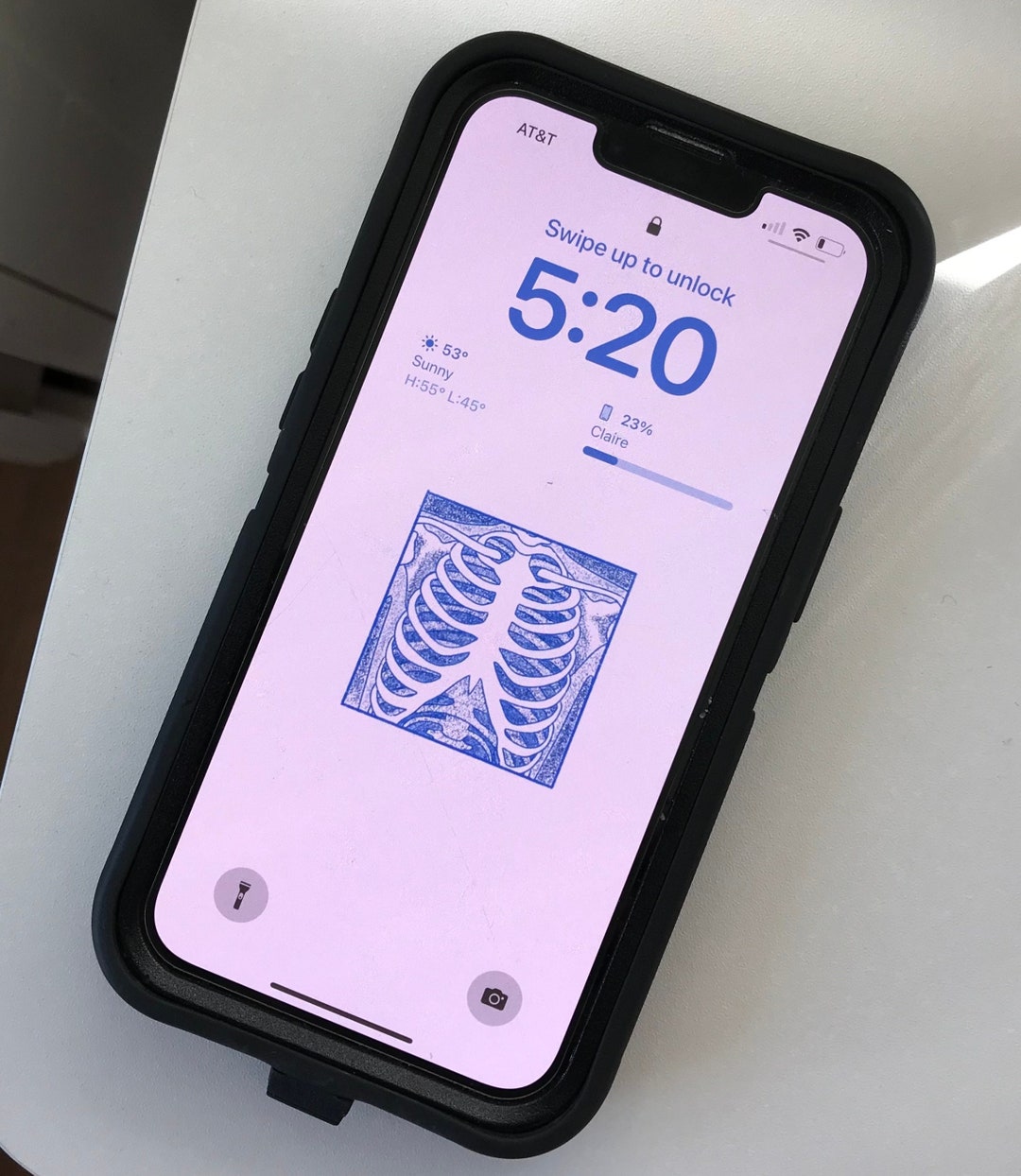 Radiology - SIMPLE - Chest Xray iPhone Wallpaper (blue With Light Tan Background) - Etsy