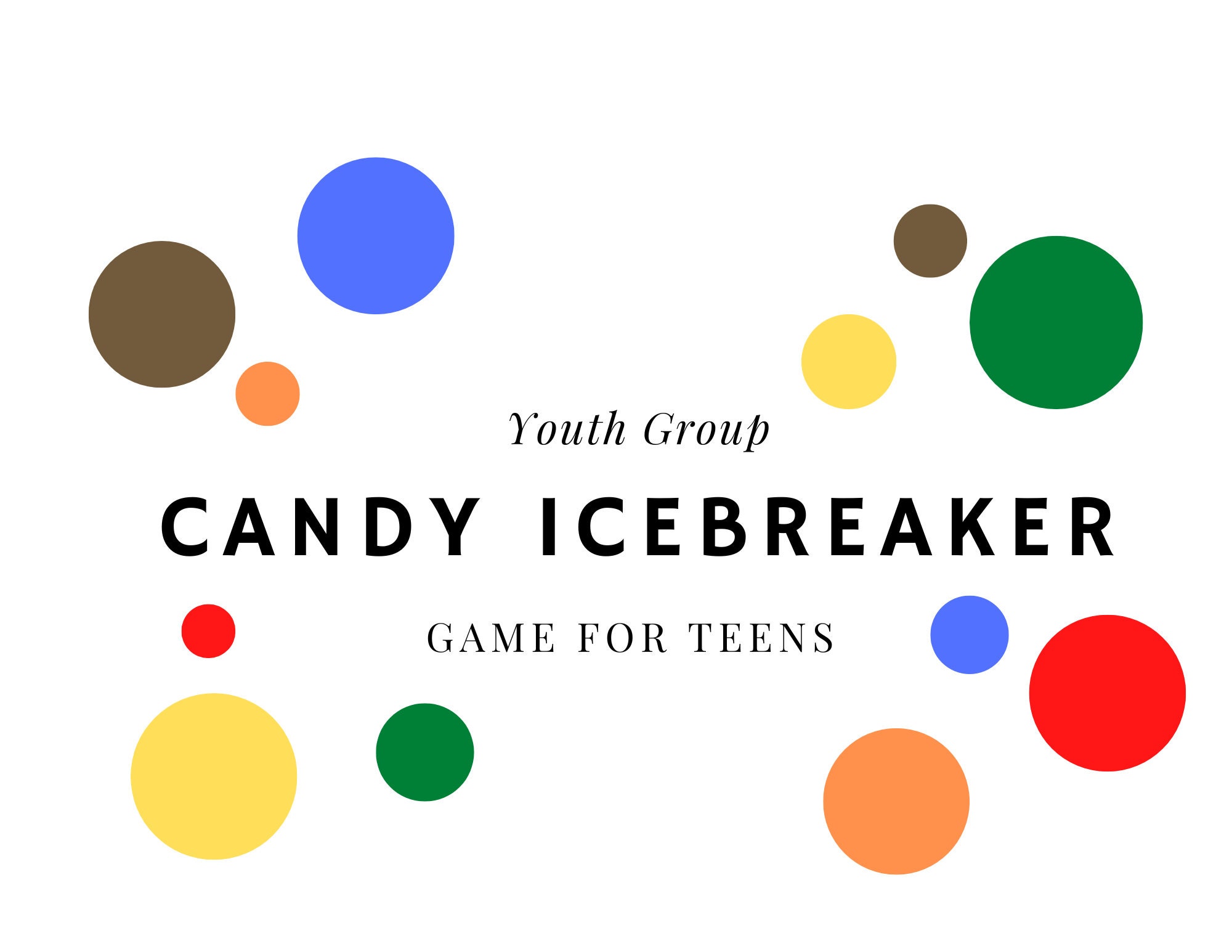 Youth Group Download Icebreaker Candy Game - Etsy