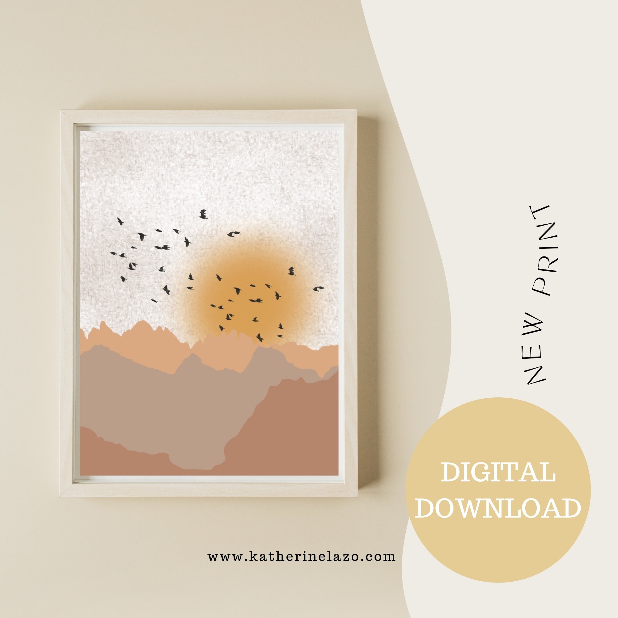 Birds, Printable Art, Wall Art, Bird Print, Nature Art - Etsy