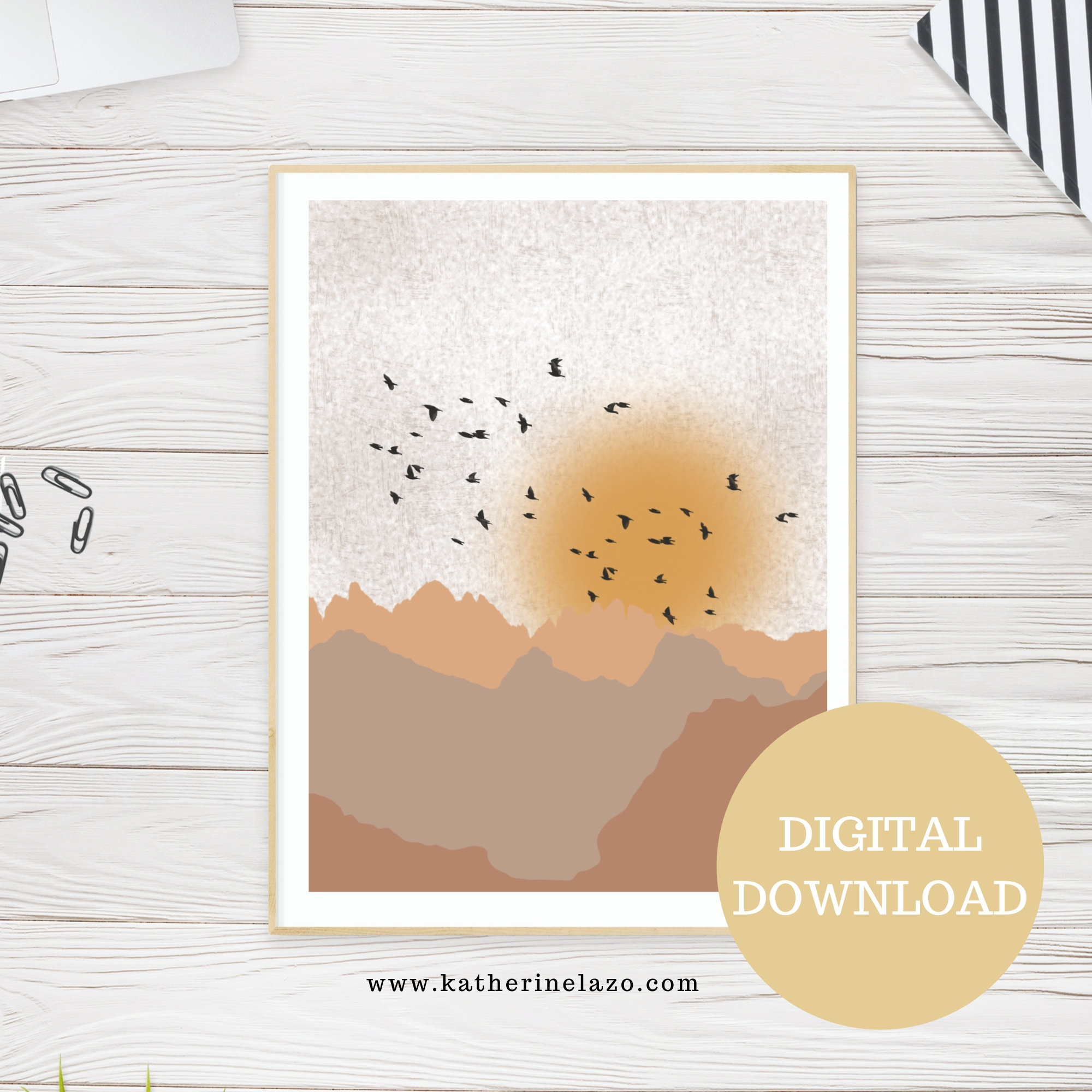 Birds, Printable Art, Wall Art, Bird Print, Nature Art - Etsy