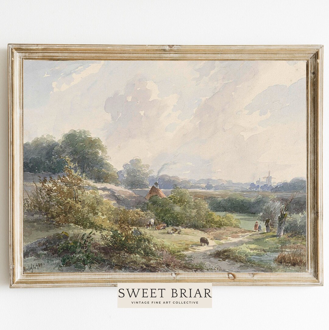 English Countryside Print | English Countryside Art | Countryside ...