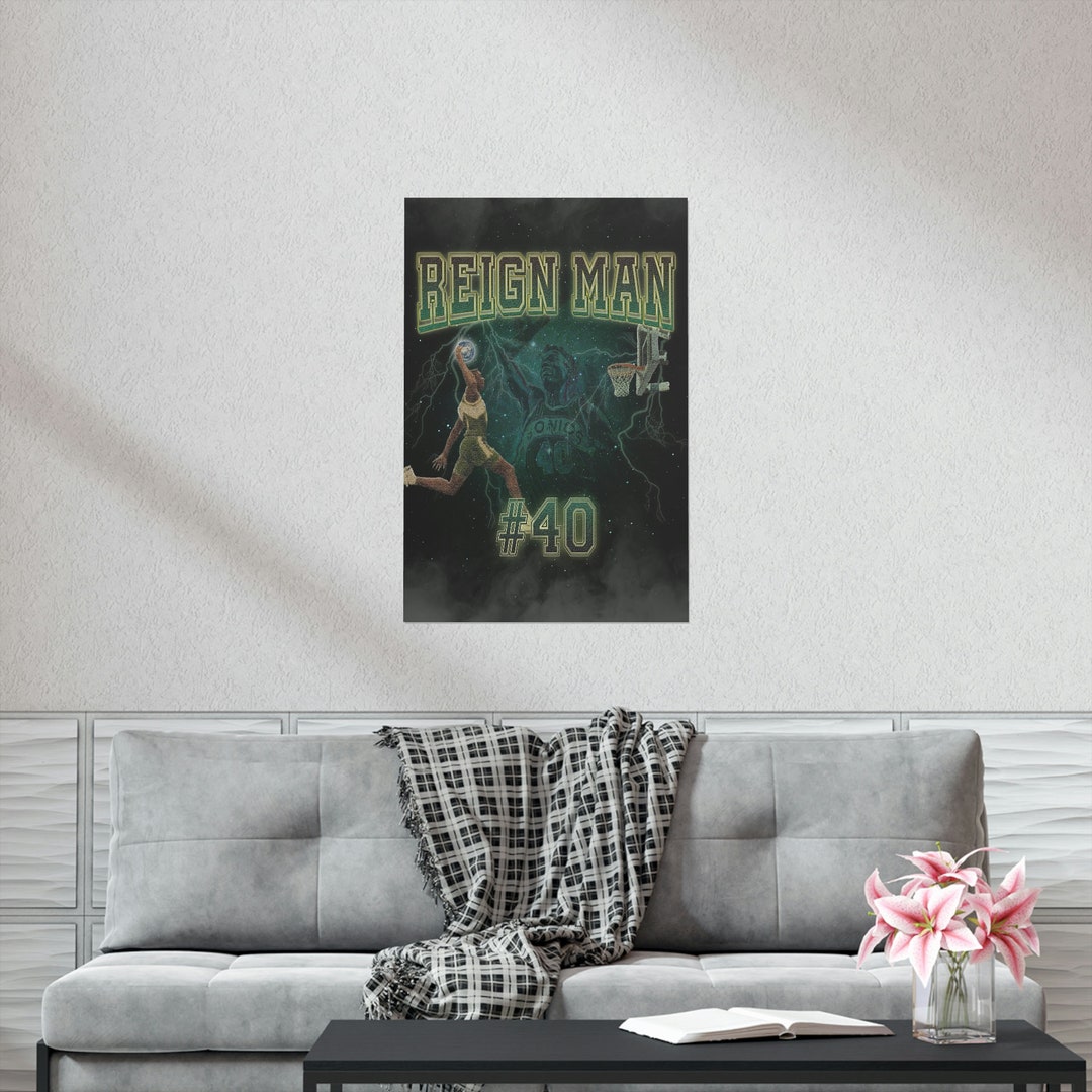 Shawn Kemp Reign Man Vintage Poster - Etsy