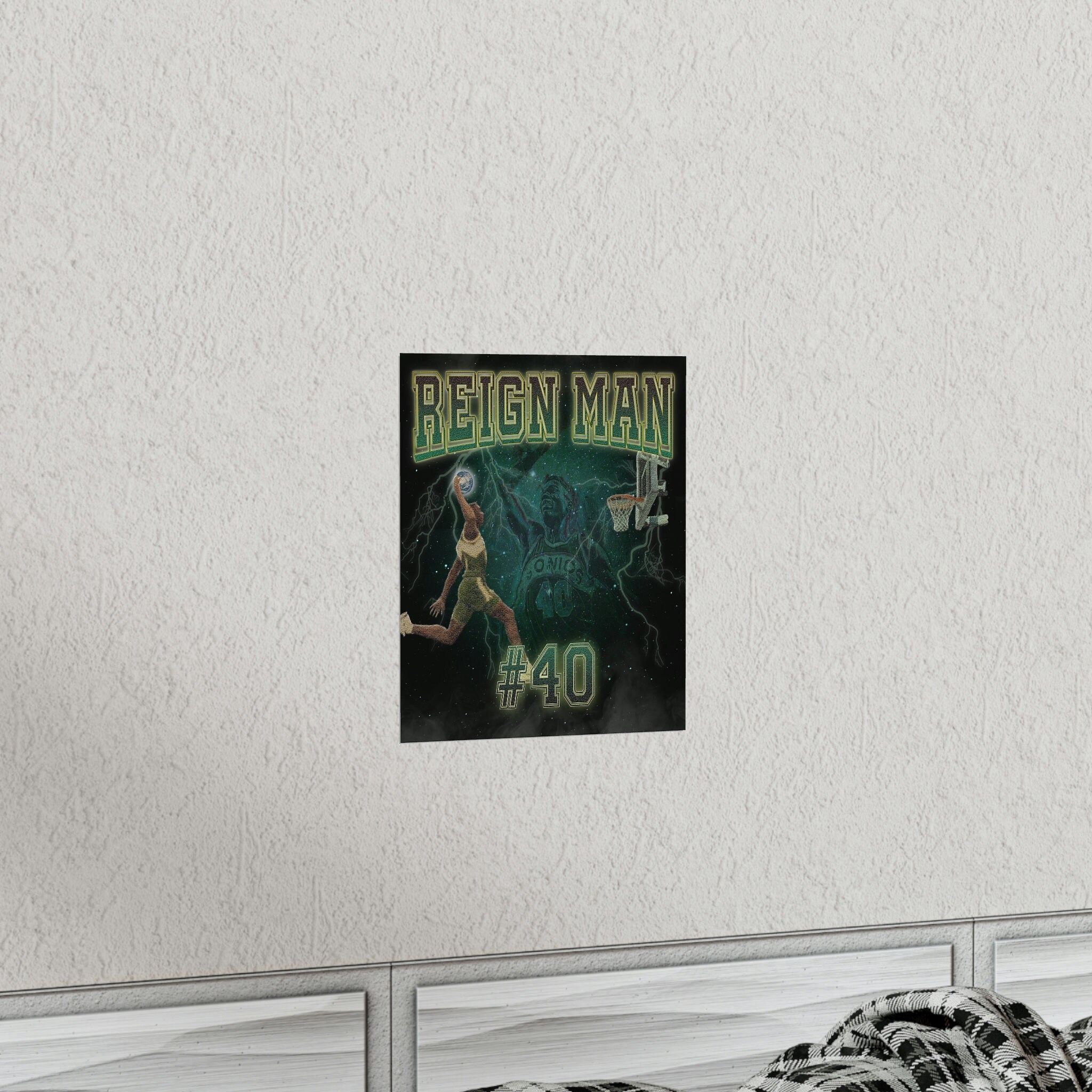 Shawn Kemp Reign Man Vintage Poster - Etsy