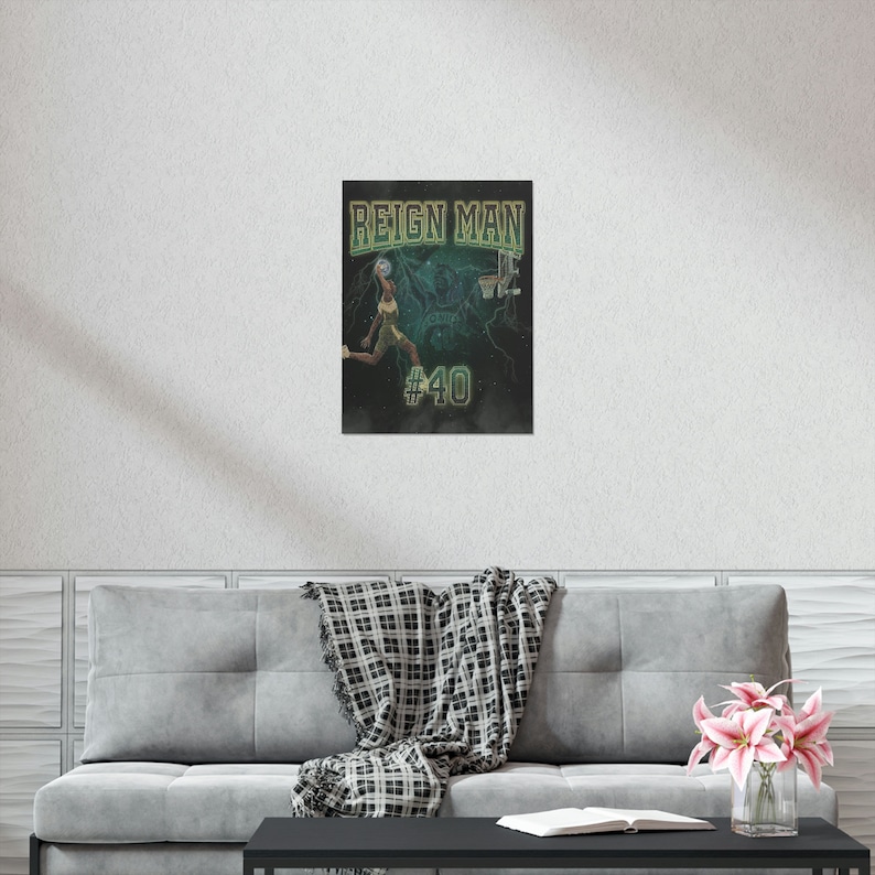 Shawn Kemp Reign Man Vintage Poster - Etsy
