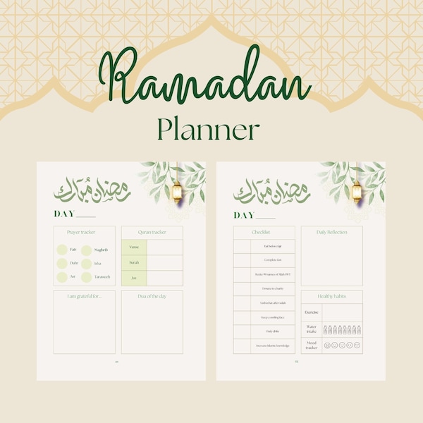 Ramadan Planner - Etsy