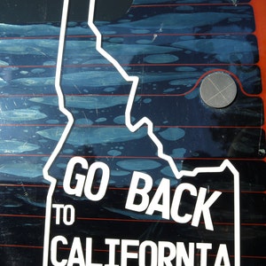 Go Back to California Vinyl Idaho Decal for Cars, Trucks, Windows, Pcs ...