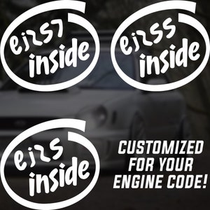 EJ25 Inside Custom Subaru JDM Logo Decal Sticker bumper - Etsy