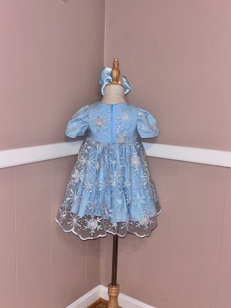 Winter Wonderland Frozen Snowflake Christmas Princess Dress - Etsy