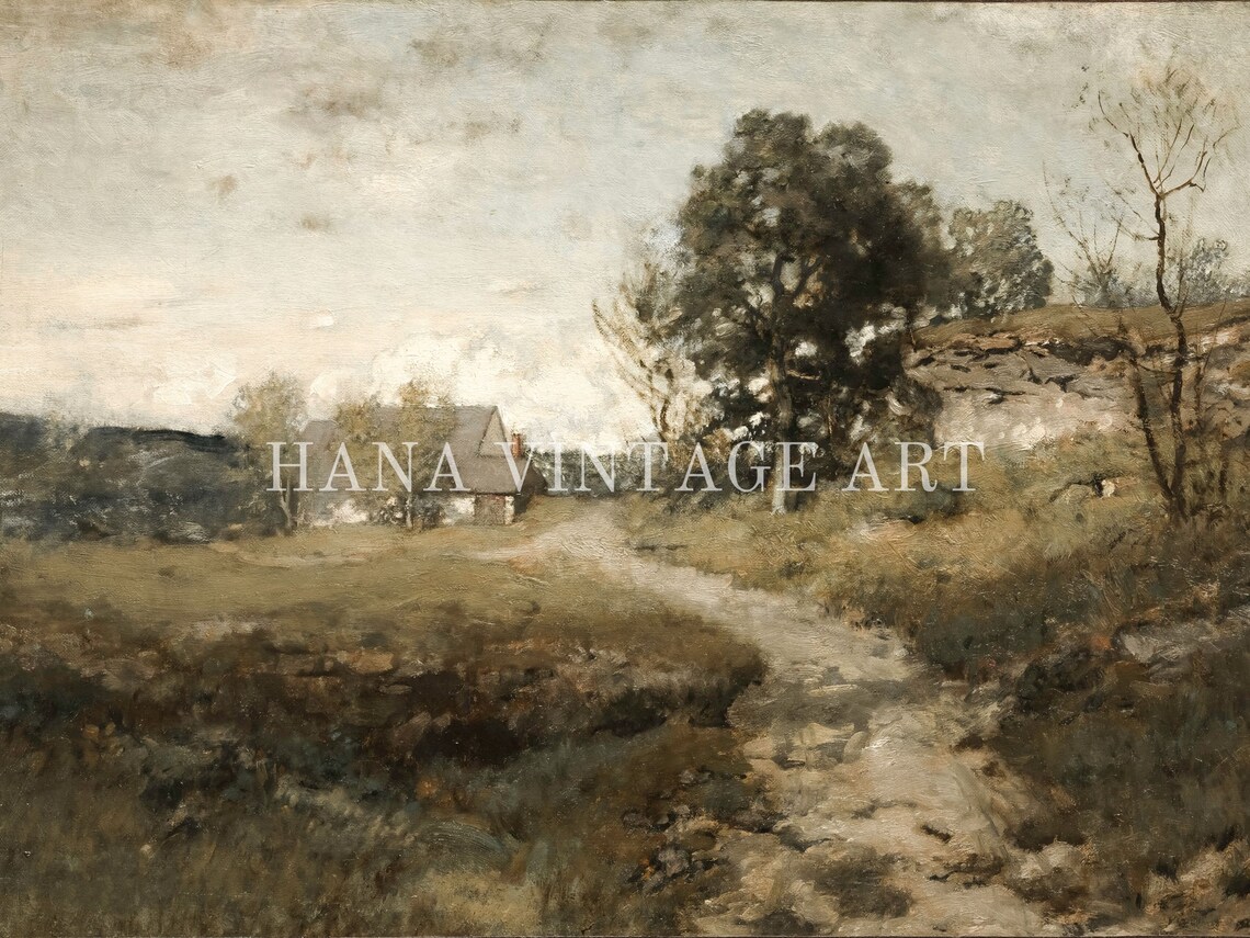 PRINTABLE Landscape Art Vintage Print Country Landscape - Etsy
