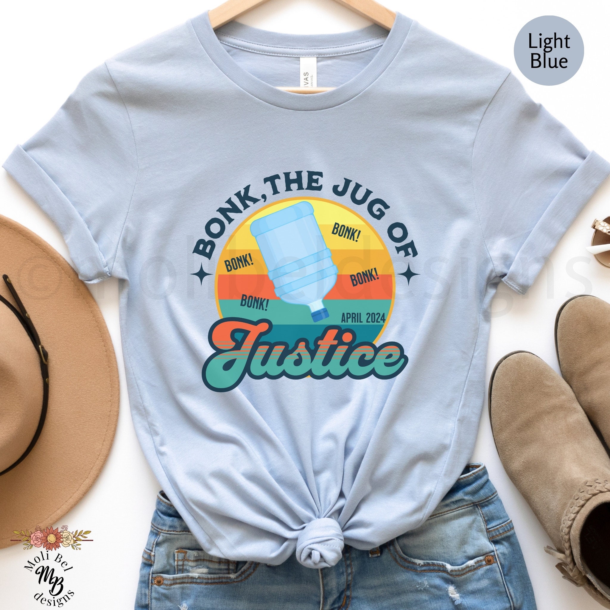 Jug of Justice Sunset Shirt Thin Blue Bonk Protest Tshirt Retro Bonk ...