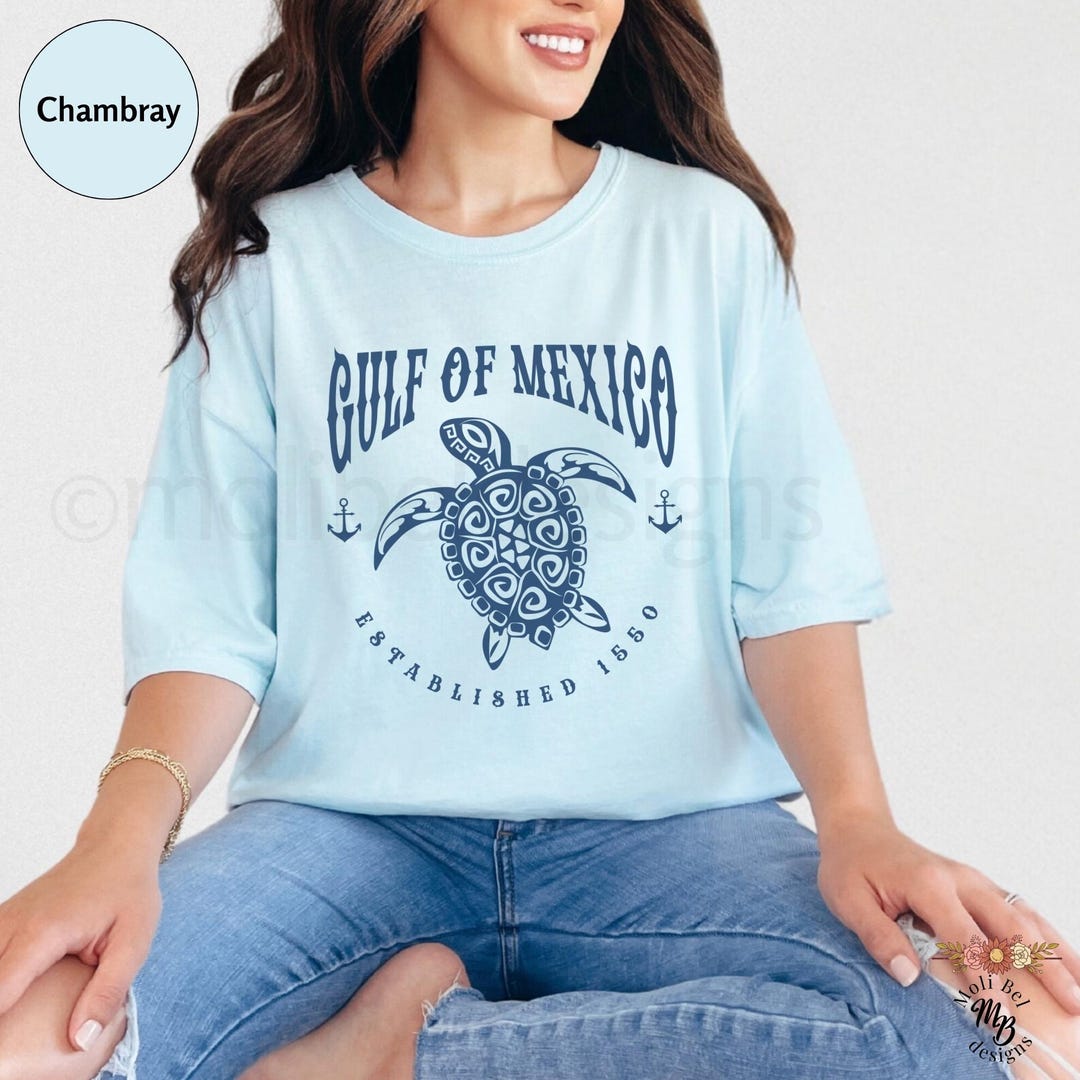 Comfort Colors® Gulf of Mexico Sea Turtle Shirt Sarcastic Political ...