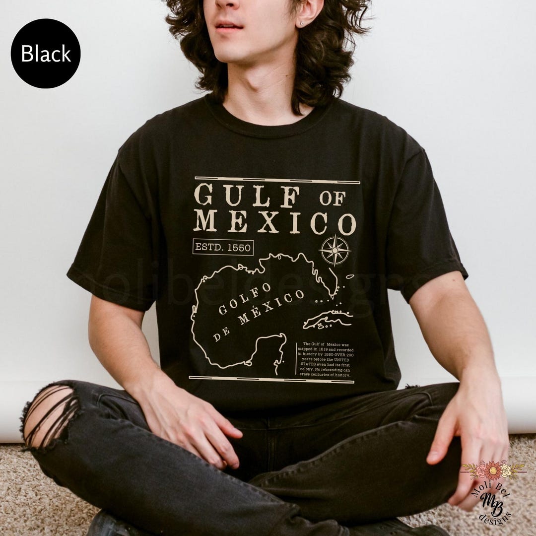 Comfort Colors® Gulf of Mexico Atlas Map Activist Shirt Sarcastic ...