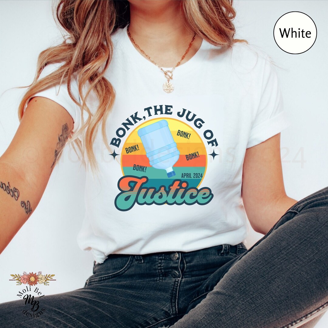 Jug of Justice Sunset Shirt Thin Blue Bonk Protest Tshirt Retro Bonk ...