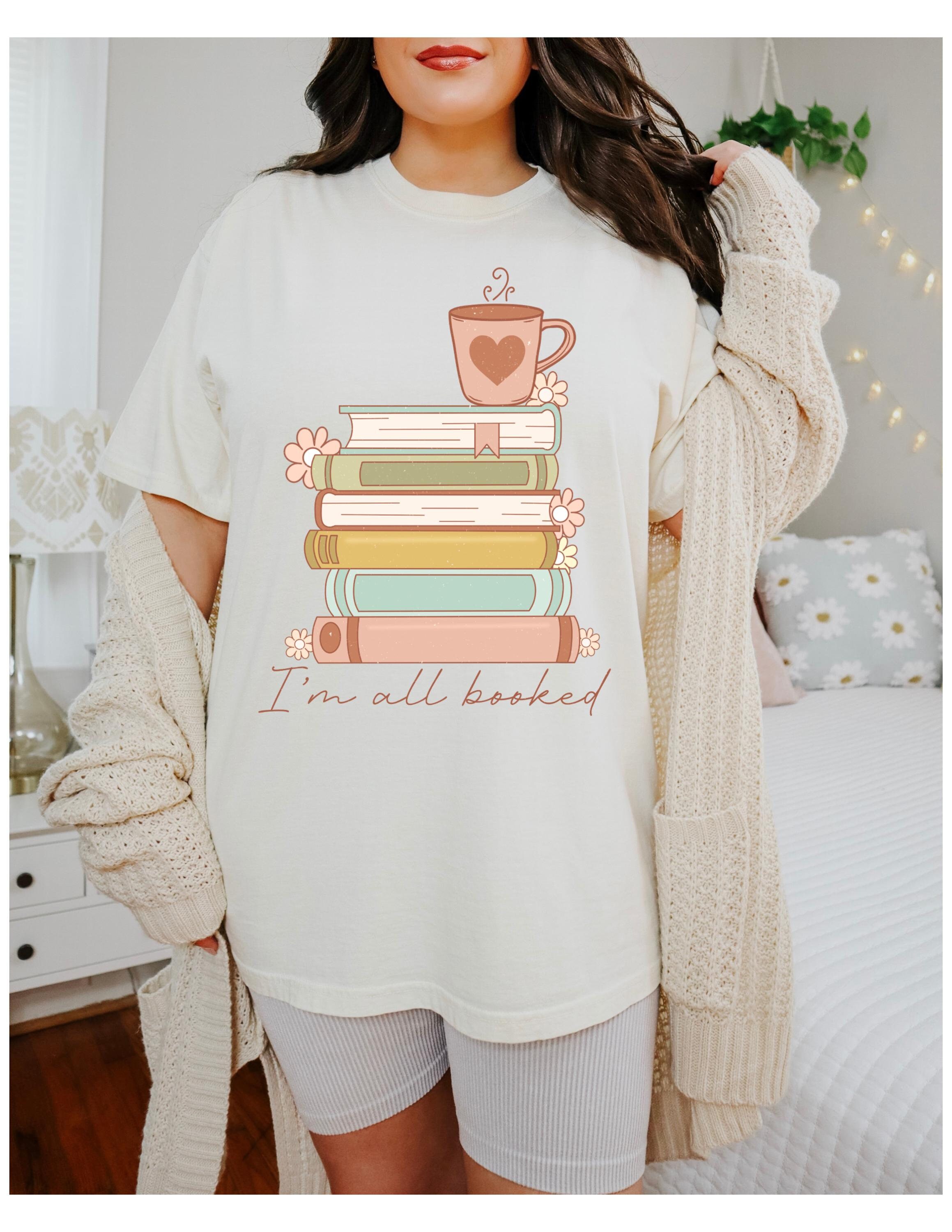 I’m All Booked Png Design. Book Png. Coffee Png. Floral Png. Digital ...