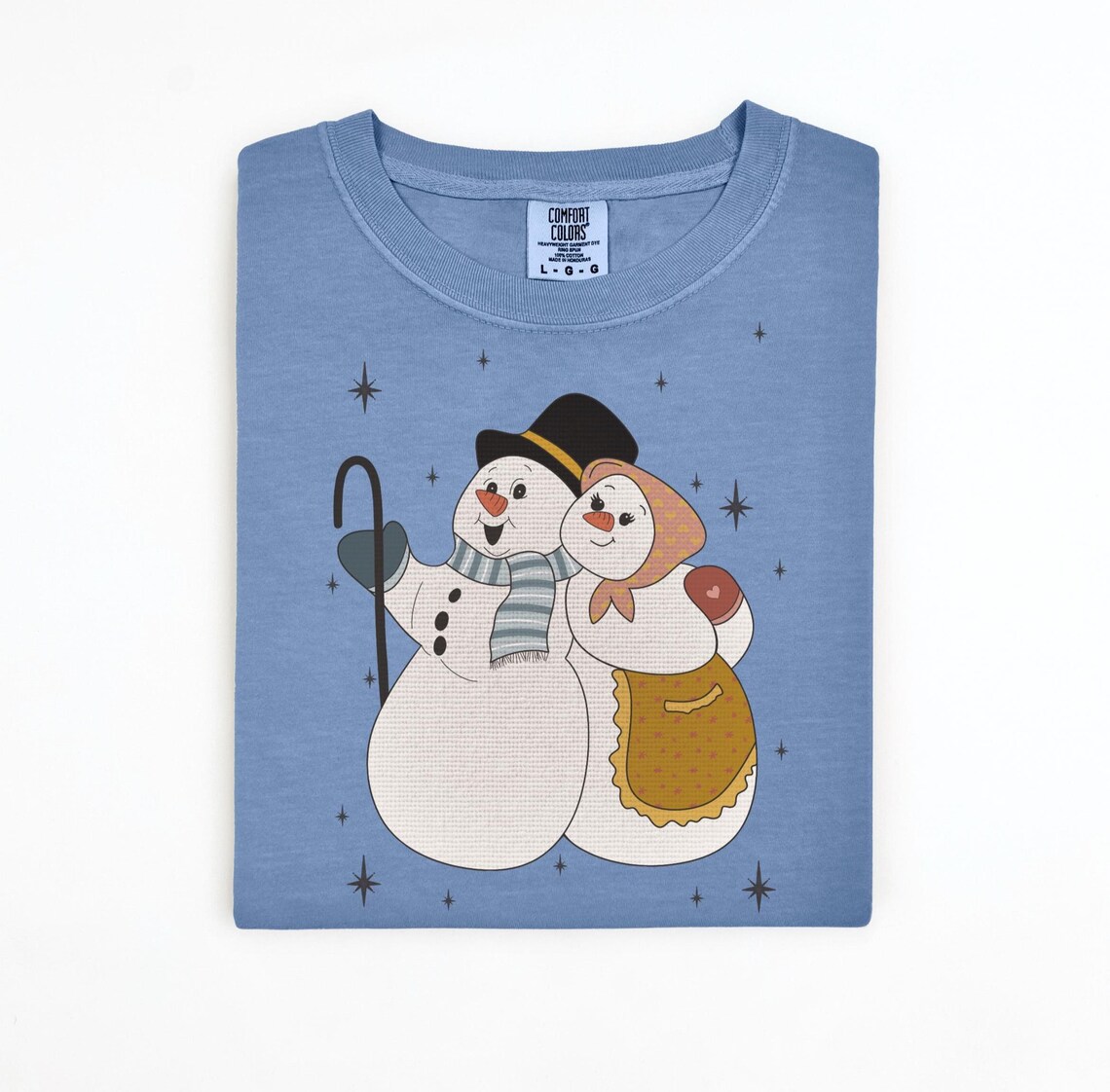 Vintage Inspired Holiday Png Design. Knitted Snowmen. 90s Inspired ...