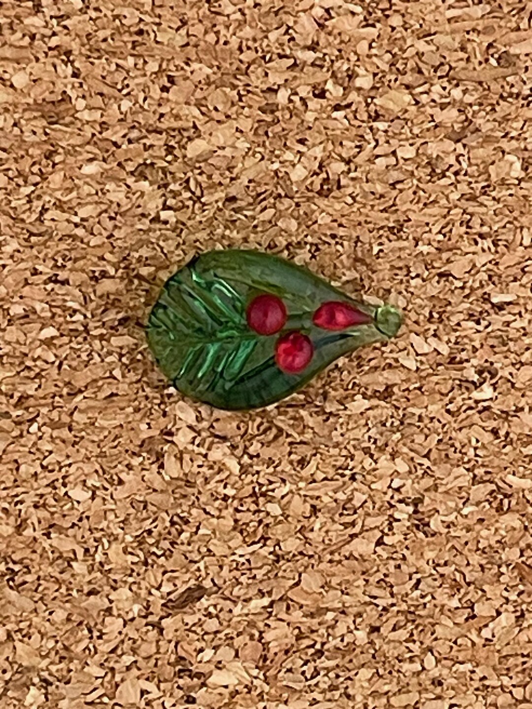 COE 96 Transparent Green Leaves With Red Berries - Etsy