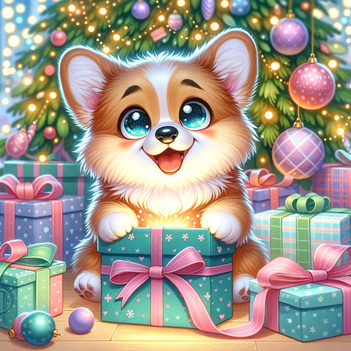 Adorable Corgi Coffee Christmas Mug, 11oz - Etsy