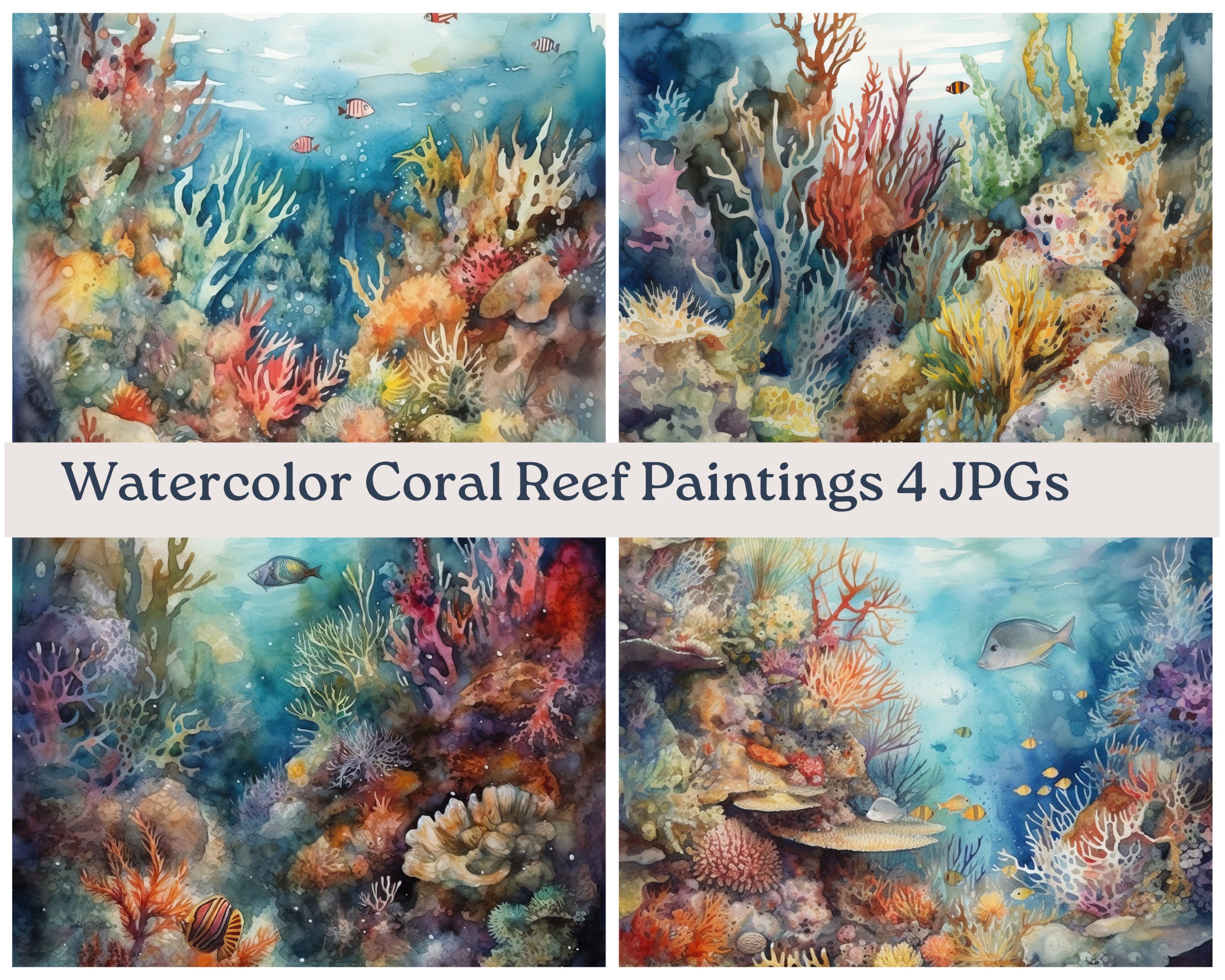 Coral Reef Painting Easy